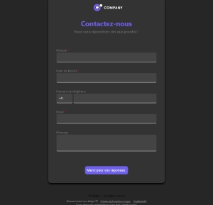 Modèles de Formulaires de Contact & Demande | Mailpro™