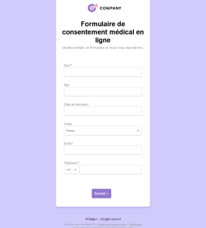 Modèles de Formulaires de Consentement, Médical & Décharge | Mailpro™